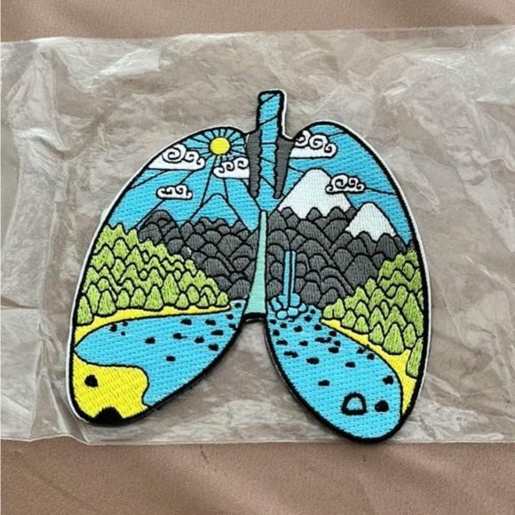 Accessories | 31 New Iron On Patch Lungs Nature Mountains | Poshmark